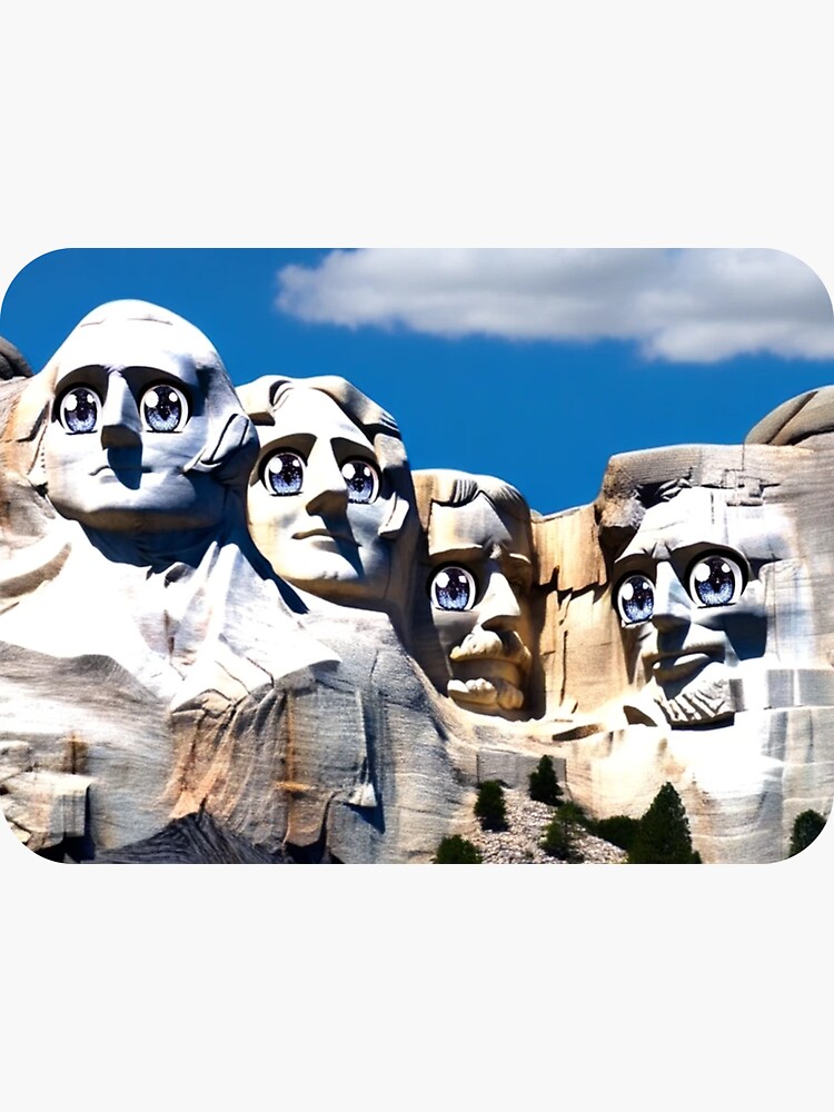 "Mount Meme-more: Presidential Gaze!" Sticker for Sale by SDDP | Redbubble