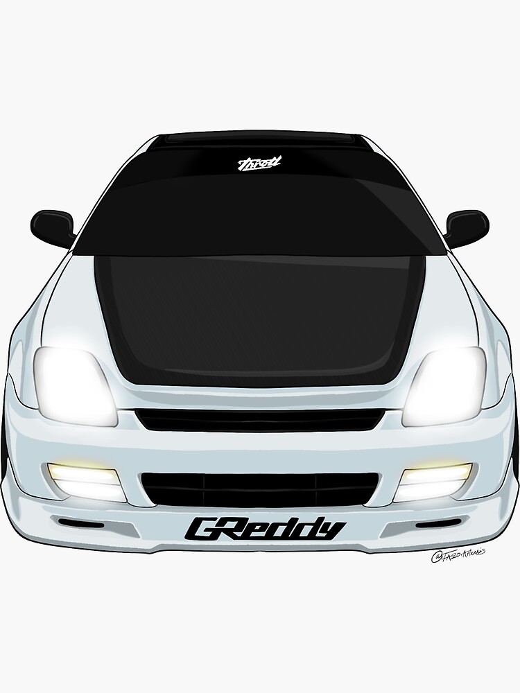 "5th Gen Honda Prelude " Sticker for Sale by ShelbyCoral | Redbubble