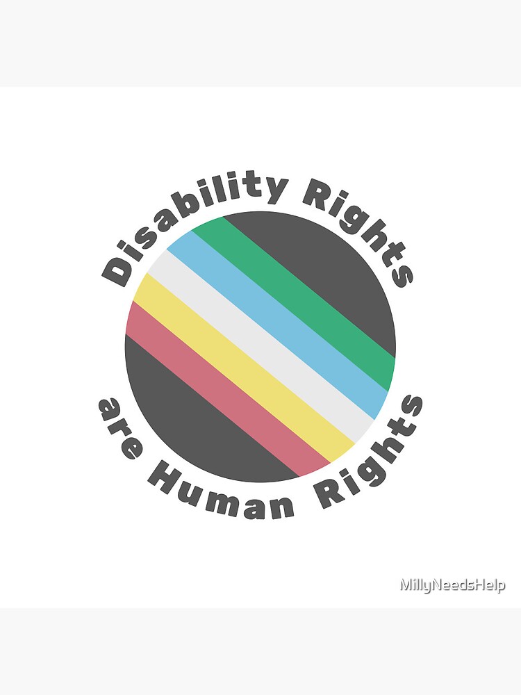 "Disability Rights are Human Rights" Pin for Sale by Emily Rudling ...