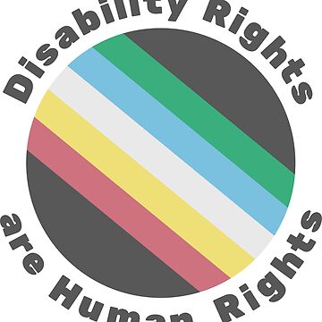 "Disability Rights are Human Rights" Pin for Sale by Emily Rudling ...