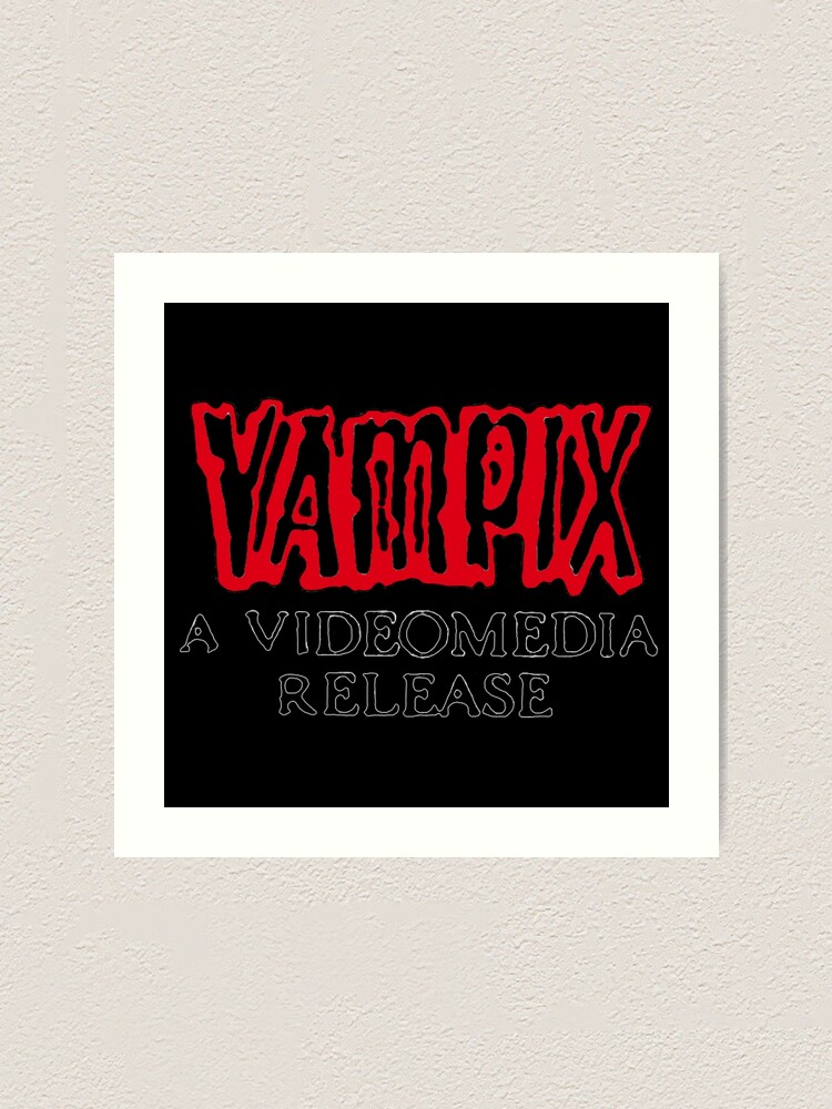 "VAMPIX VHS Video logo " Art Print by LaTerruer | Redbubble