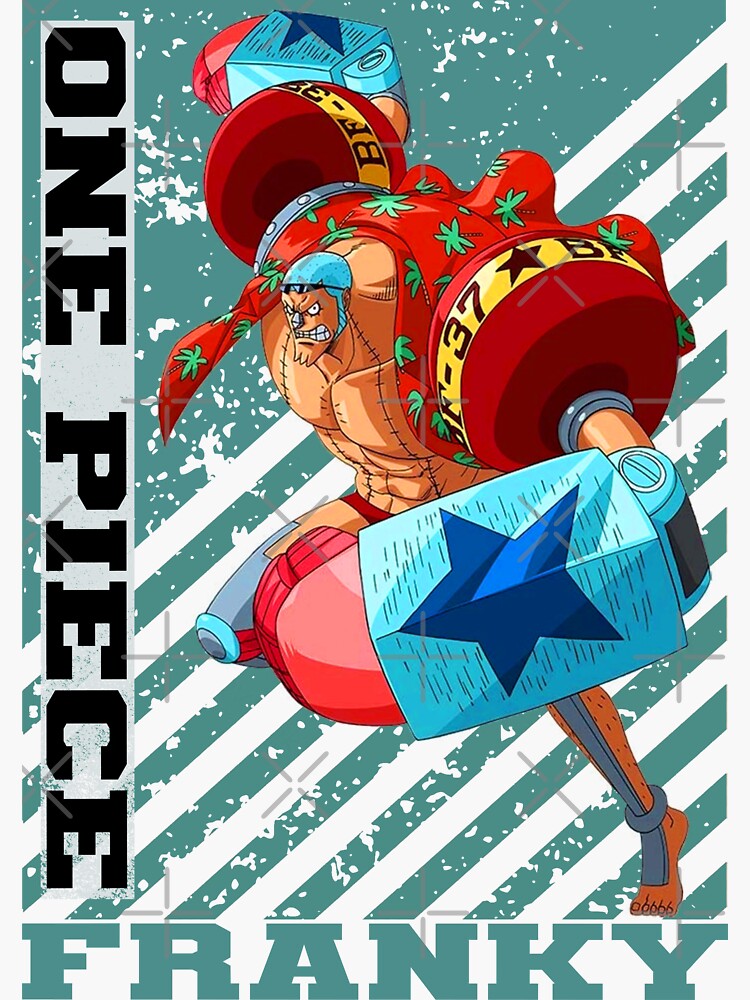 "One Piece Franky" Sticker for Sale by Kaken-C | Redbubble