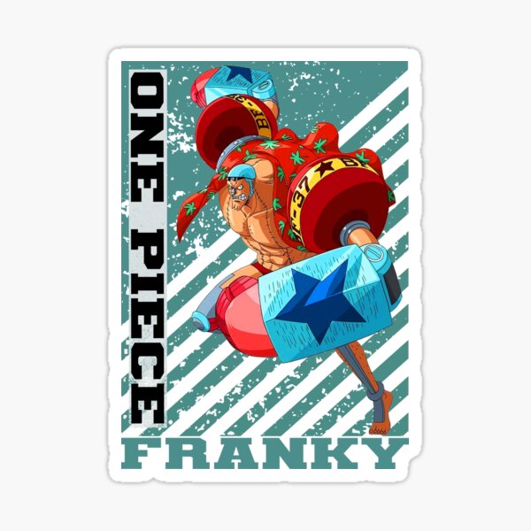 "One Piece Franky" Sticker for Sale by Kaken-C | Redbubble