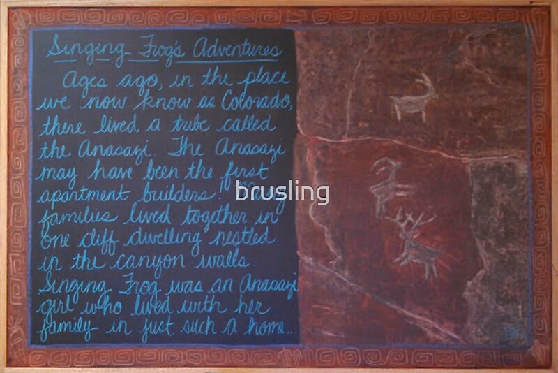 "Petroglyph Panel with Singing Frog Introduction" by brusling | Redbubble