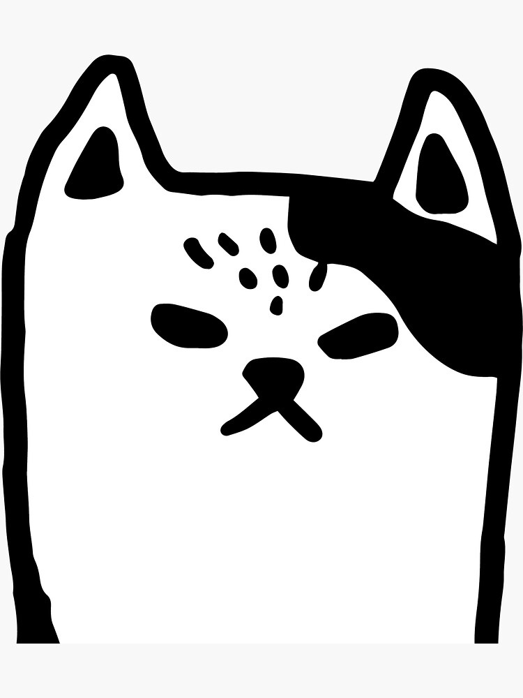 "Angry Cat is Watching you" Sticker for Sale by gorgistani | Redbubble