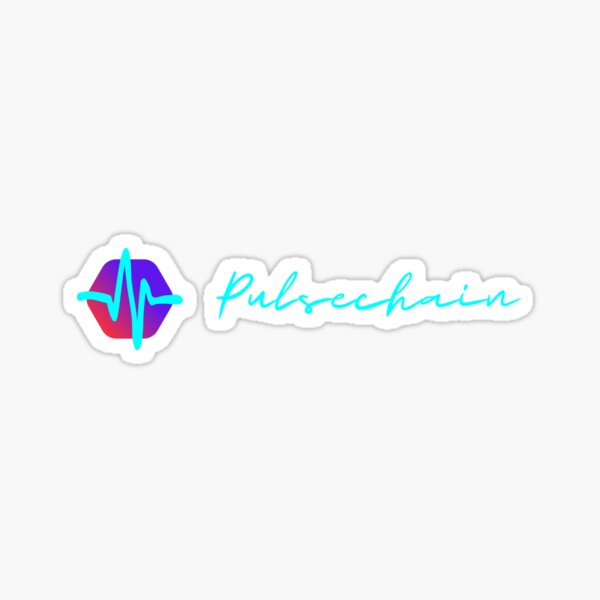 "Pulsechain Handwriting 2 - Crypto Logo" Sticker for Sale by ...