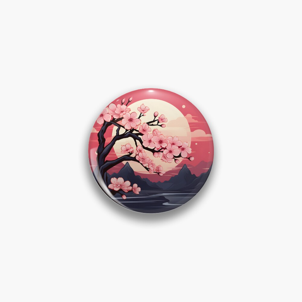 "Beautiful Japanese Cherry Blossom Scenery" Sticker for Sale by ...