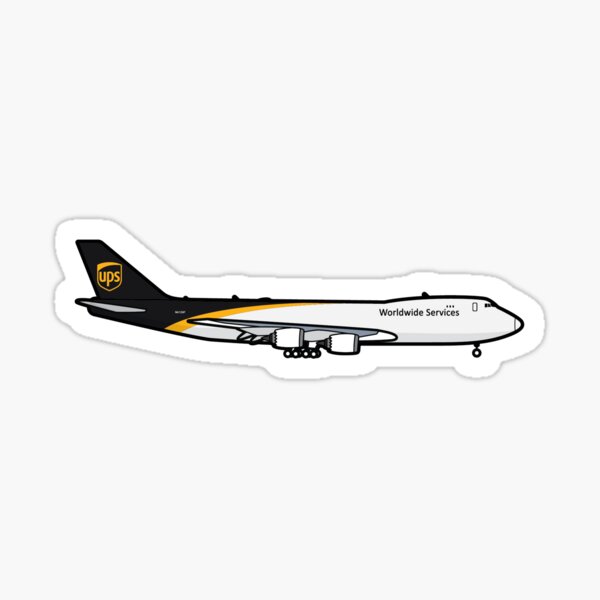 "UPS Boeing 747 Plane " Sticker for Sale by PilotDecals | Redbubble