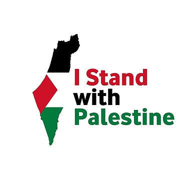 "I Stand with Palestine" Sticker for Sale by fatmasharif | Redbubble