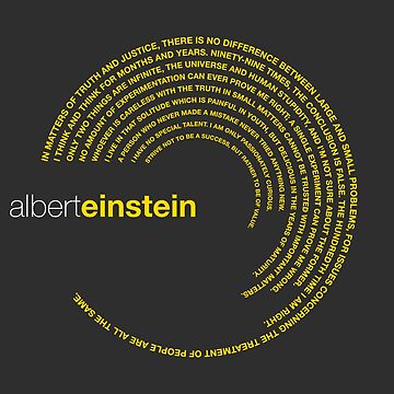 "Albert Einstein famous quotes poster [gold]" Greeting Card for Sale by ...