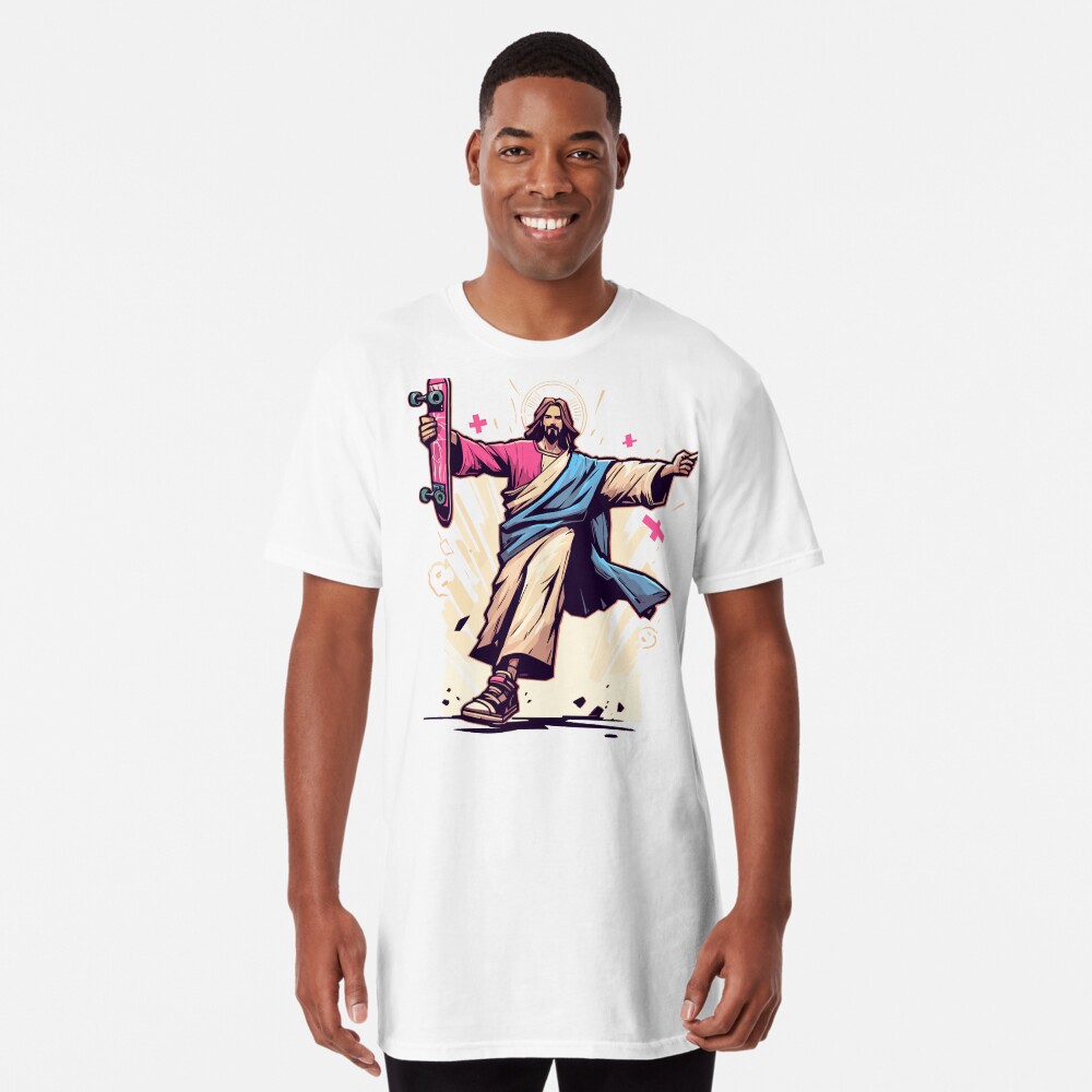 "Jesus christ skater" Sticker for Sale by TomFrontierArt | Redbubble