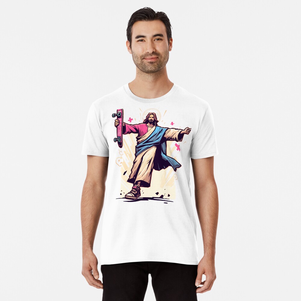 "Jesus christ skater" Sticker for Sale by TomFrontierArt | Redbubble