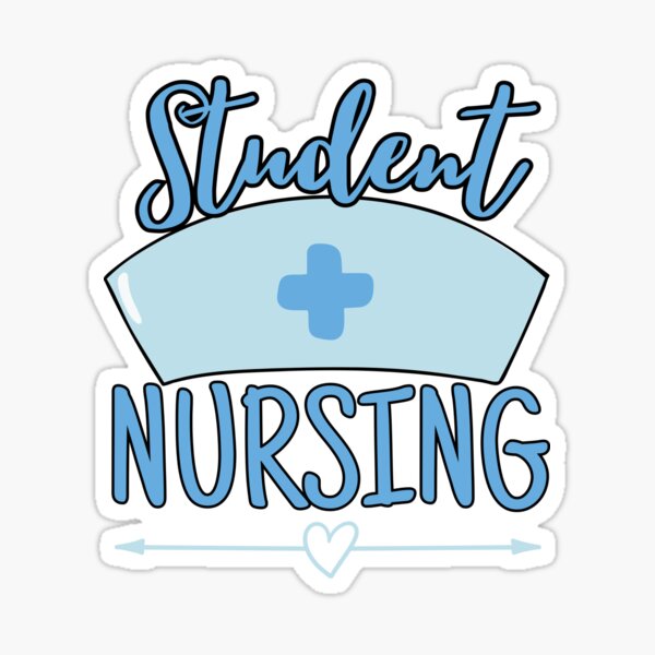 "Pastel Nursing Students Nurse Blue" Sticker for Sale by Madlen-moon ...