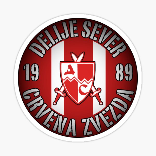 "Delije Sever 1989 Crvena Zvezda " Sticker for Sale by RedStarBelgrade ...