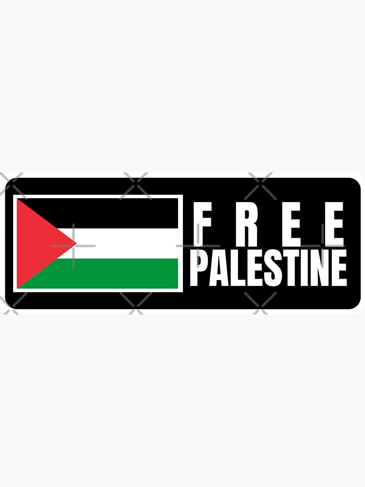 "Free Palestine Bumper" Sticker for Sale by abcdesigns-au | Redbubble
