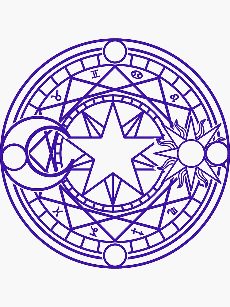 "Sakura CardCaptor Magic Circle of Clow" Sticker by Radonelaj | Redbubble