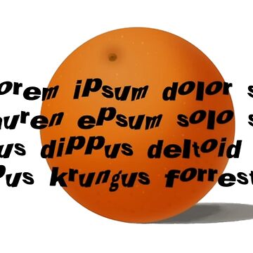 "Drawfee lorem ipsum orange merch" Sticker for Sale by Pandemicgoblin ...