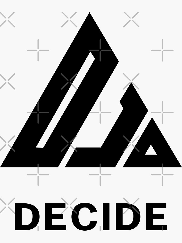 "djo merch decide logo" Sticker for Sale by laurajane-somet | Redbubble