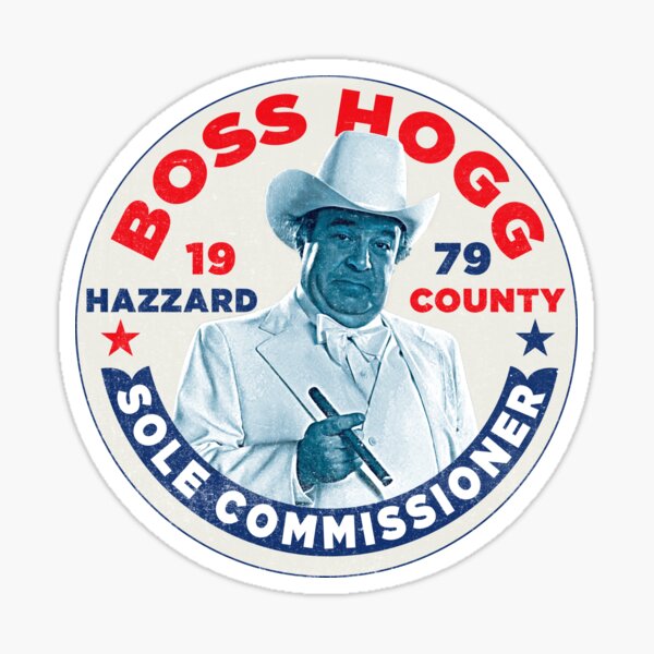 "Vote Boss Hogg Dukes of Hazzard" Sticker for Sale by alhern67 | Redbubble