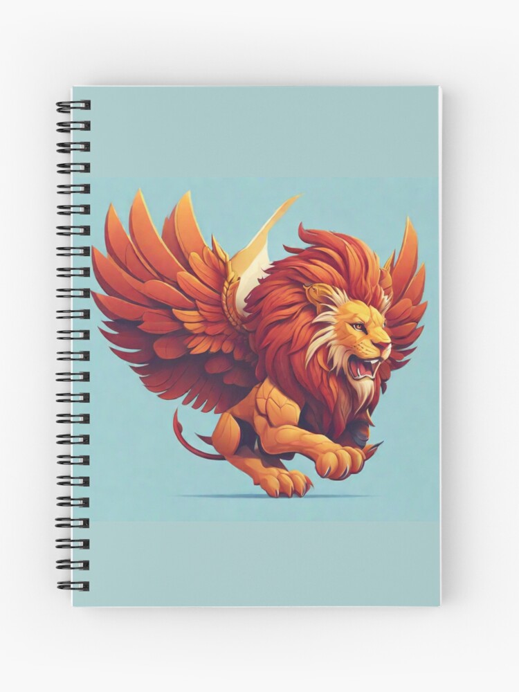 Roter Löwe Mit Flügeln Logo