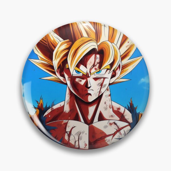 " "Goku Super Saiyan Power - Exclusive Fan Art"" Pin for Sale by ...