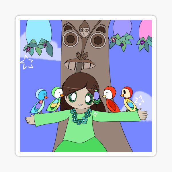 "Linnea from the Enchanted Tiki Room!" Sticker for Sale by ...