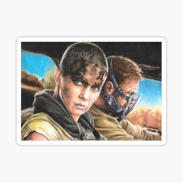 "Furiosa and Max" Sticker for Sale by Eduardocopati | Redbubble
