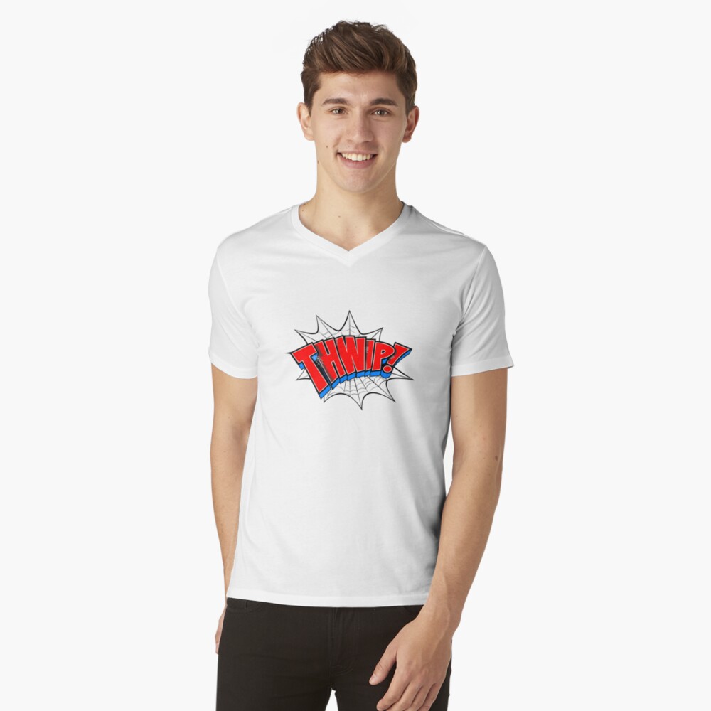 "Comic book "THWIP!" Web Slinger Tee" Sticker for Sale by Frankbrox ...