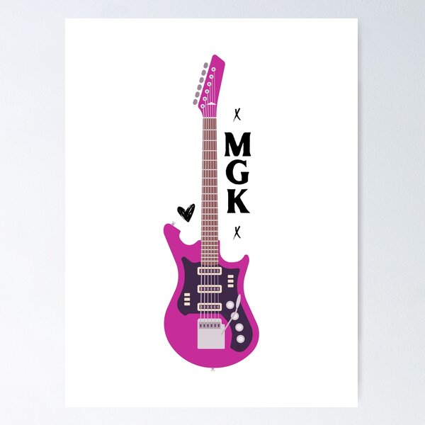 "MGK guitar" Poster by MrsCane13 | Redbubble