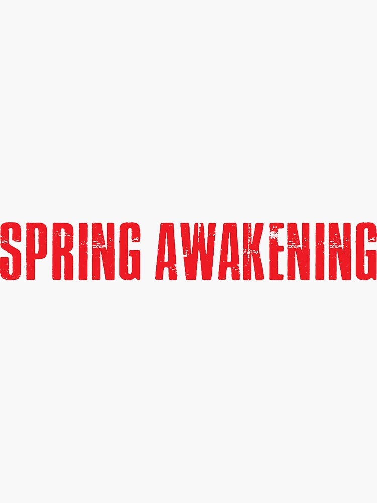 "Spring Awakening Logo" Sticker by broadway-island | Redbubble
