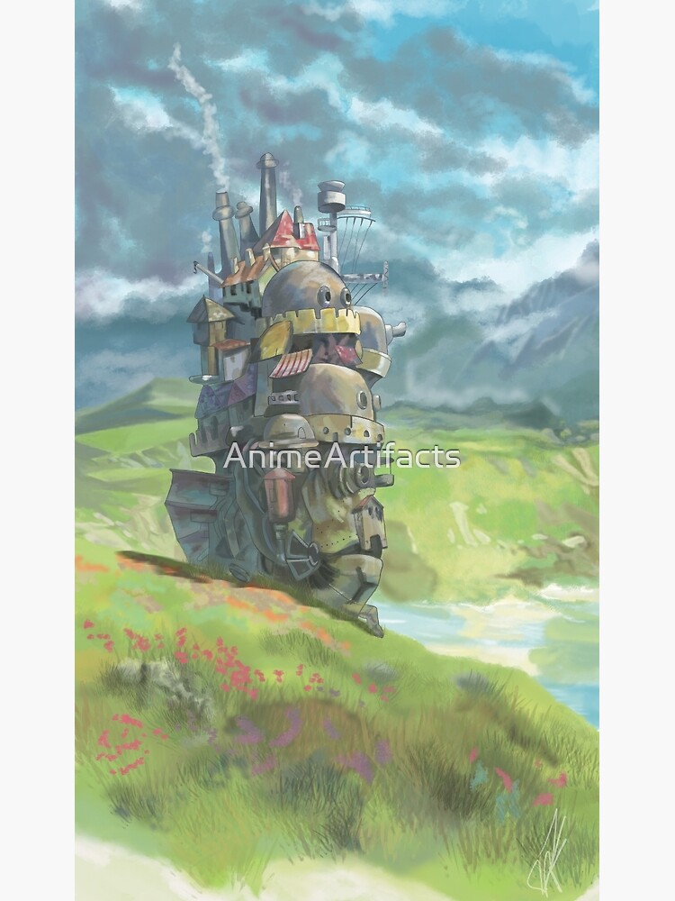 "Howl's Moving Castle Landscape" Poster for Sale by AnimeArtifacts ...