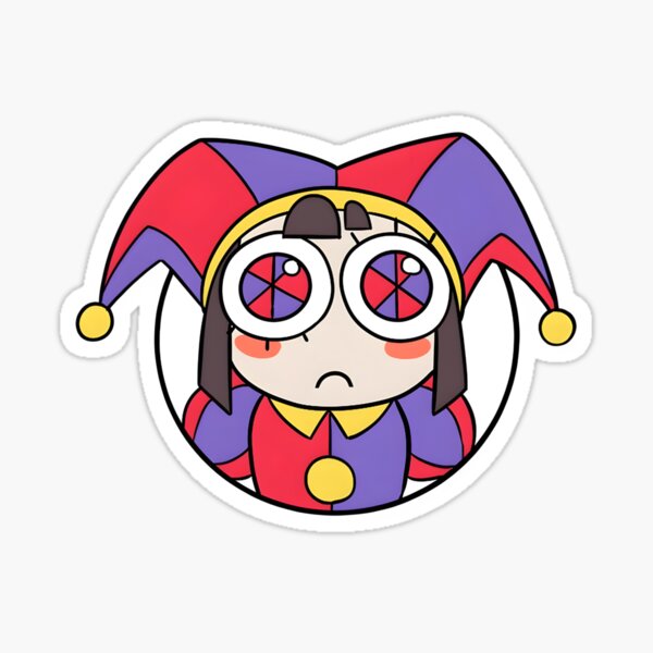 "Pomni Sticker / Shirt Design - The Amazing Digital Circus" Sticker for ...