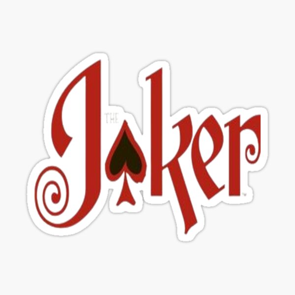 "Joker Logo" Sticker for Sale by NixTap | Redbubble