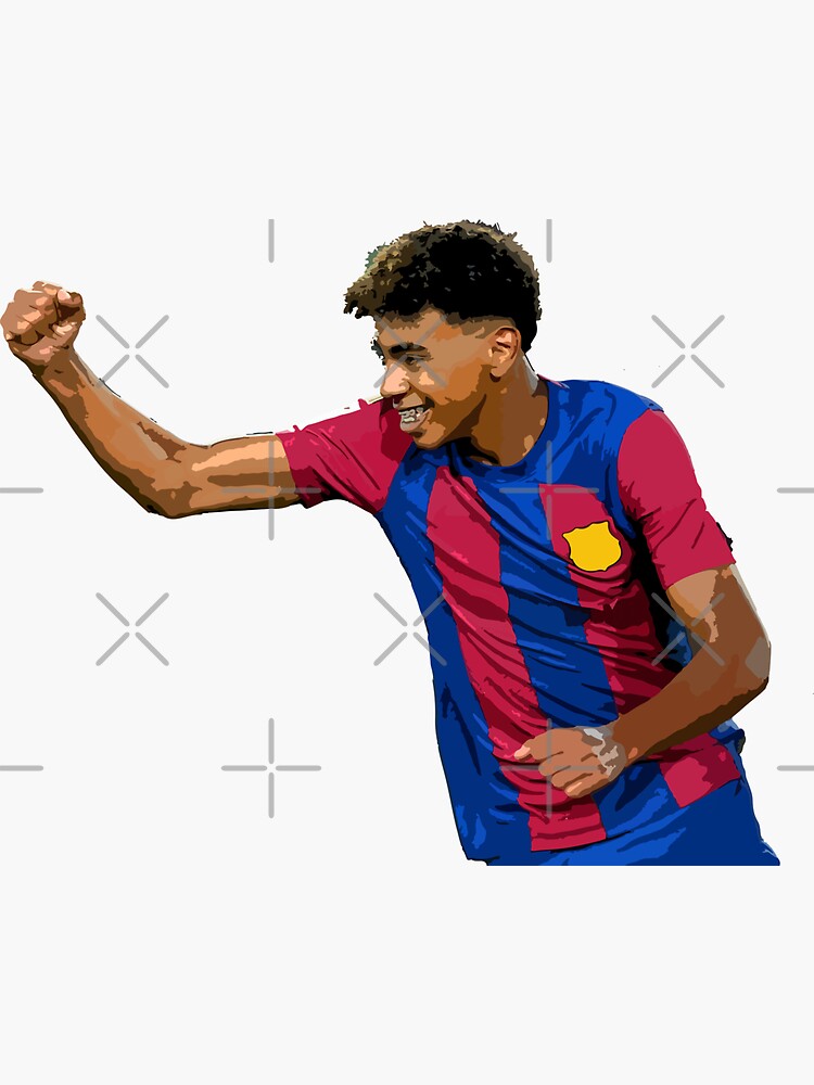 "Lamine Yamal" Sticker by raffrasta | Redbubble