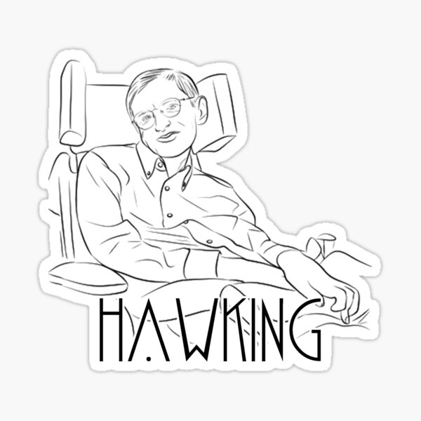 "R.I.P Stephen Hawking Tribute " Sticker for Sale by JohnMDoe | Redbubble