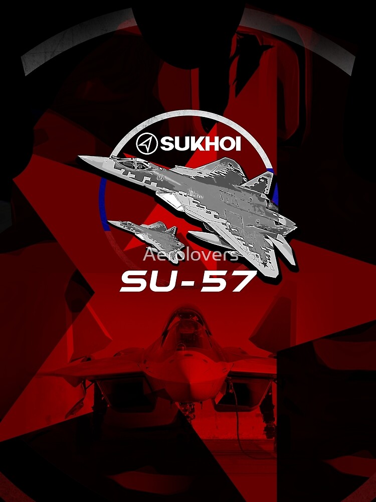 "Sukhoi SU-57 Russian fighterjet" Graphic T-Shirt for Sale by ...