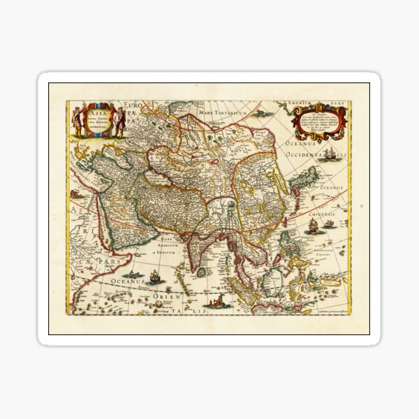 "Asia " Sticker for Sale by Francespoppy | Redbubble
