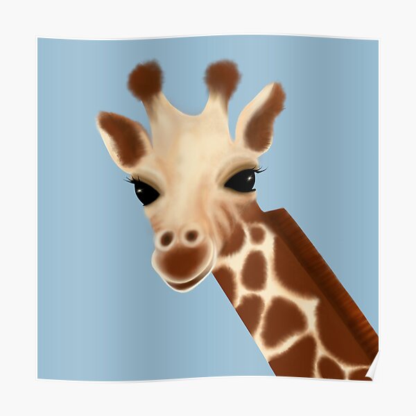 "Jerry Giraffe " Poster by lizrizzi | Redbubble