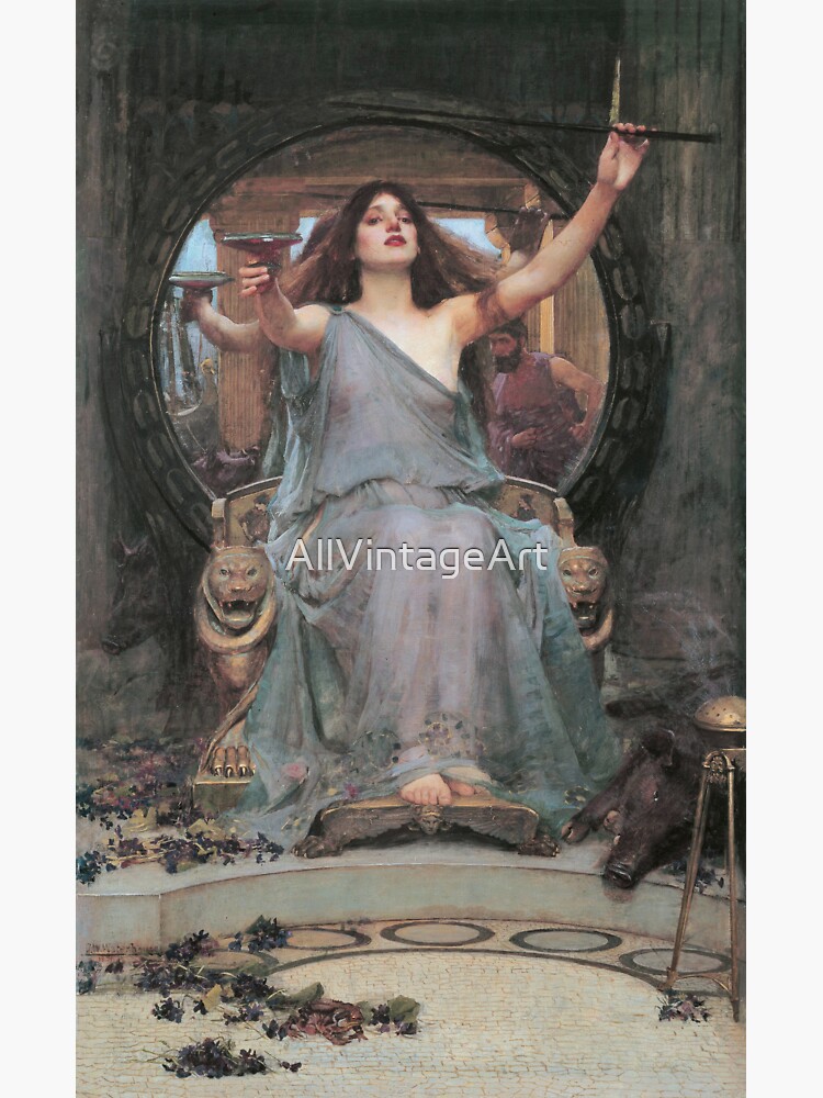 "Vintage John William Waterhouse - Circe Offering The Cup To Odysseus ...