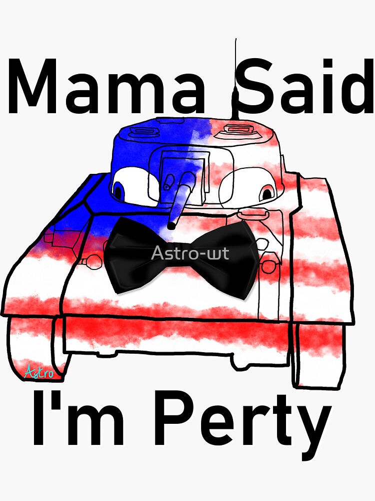 "Perty M22" Sticker for Sale by Astro-wt | Redbubble