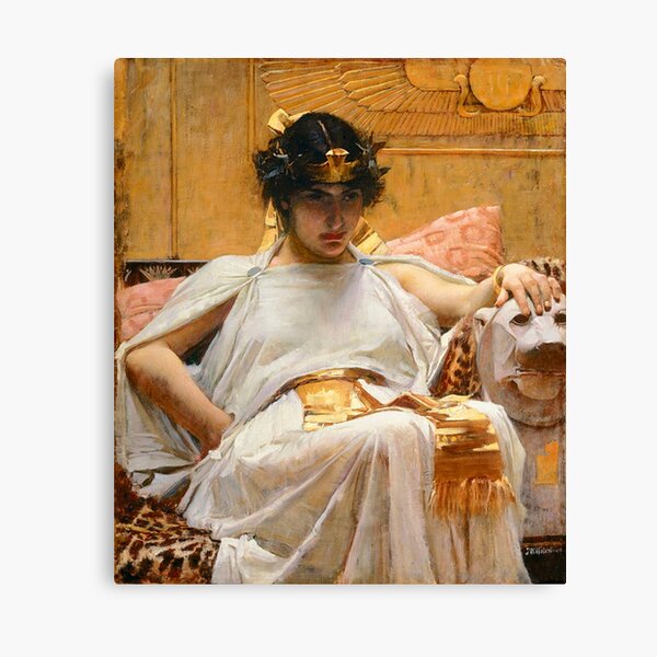 Lienzo «Vintage John William Waterhouse - Cleopatra 1888 Bellas Artes ...