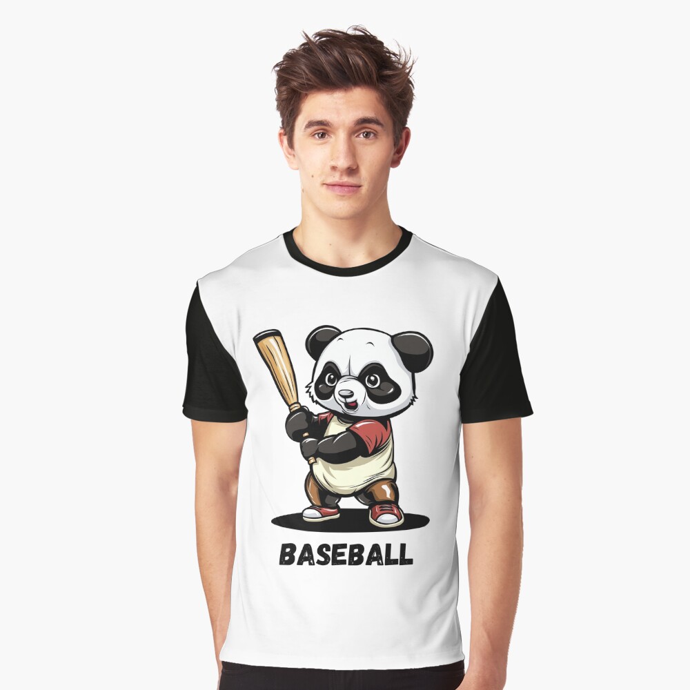 "Baseball - Panda sports" Sticker for Sale by OlegMarkaryan | Redbubble
