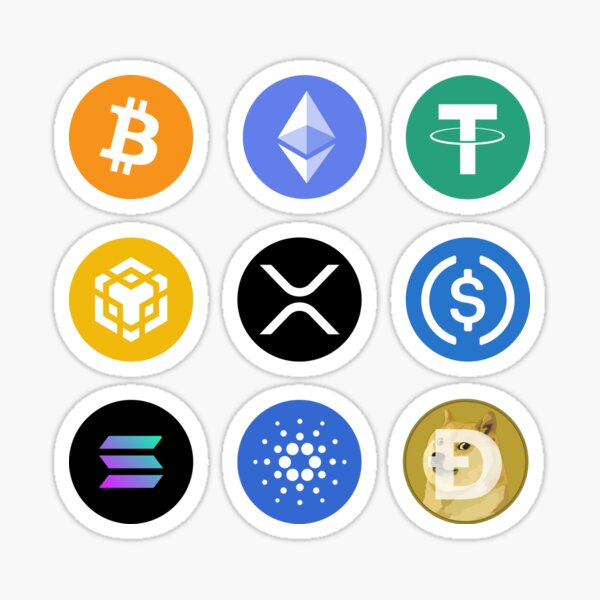 "cryptocurrency sticker pack CRYPTO digital money - bitcoin ethereum ...