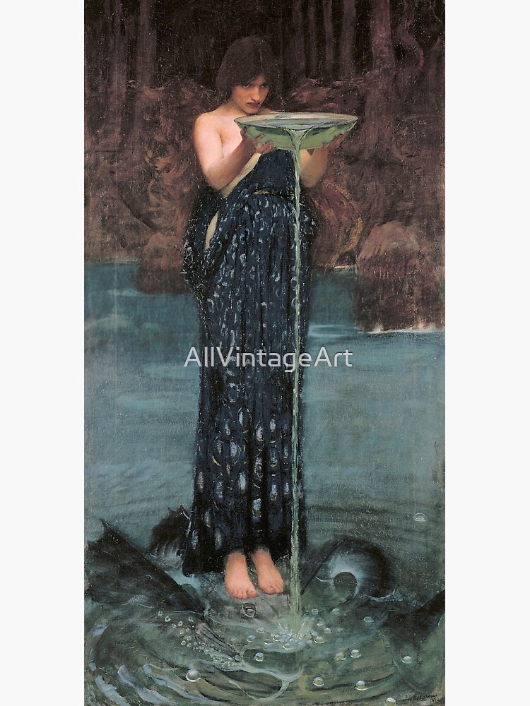 "Vintage John William Waterhouse - Circe Invidiosa 1892 Fine Art ...