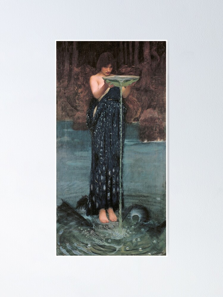 "Vintage John William Waterhouse - Circe Invidiosa 1892 Fine Art ...