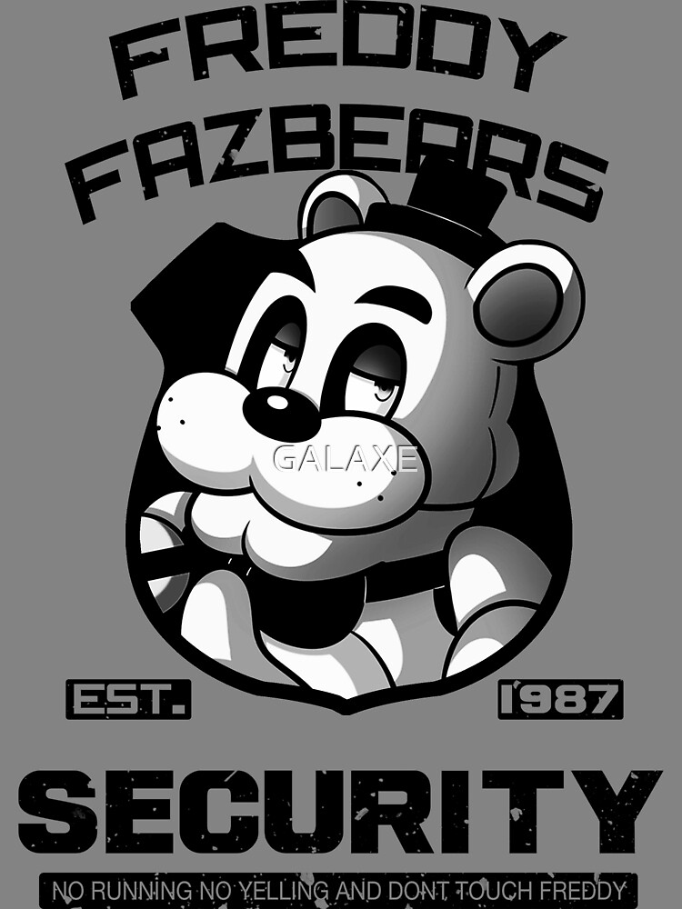 "Freddy Fazbear's Security BLACK AND WHITE" Art Print for Sale by ...