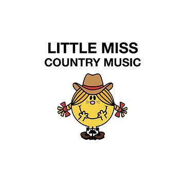 "Little Miss Country Music" Sticker for Sale by angliese0389 | Redbubble