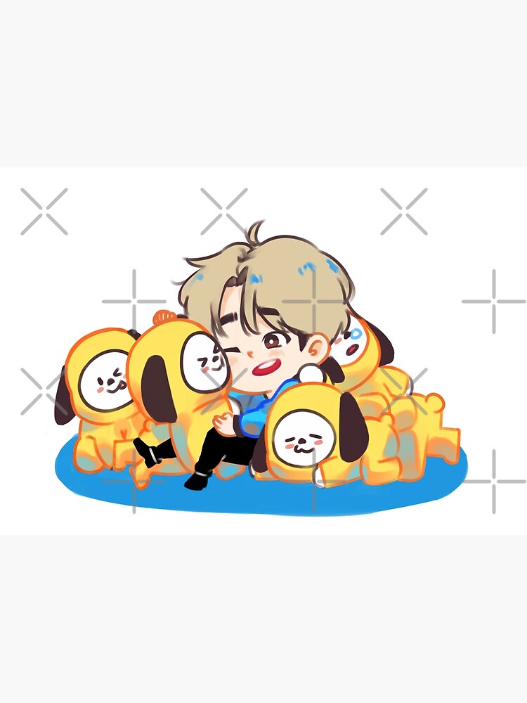 "BTS JIMIN X BT21 CHIMMY" Poster by p0zuda | Redbubble