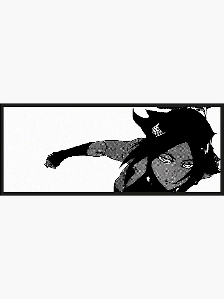 "Yoruichi manga panel" Sticker by Apteno | Redbubble