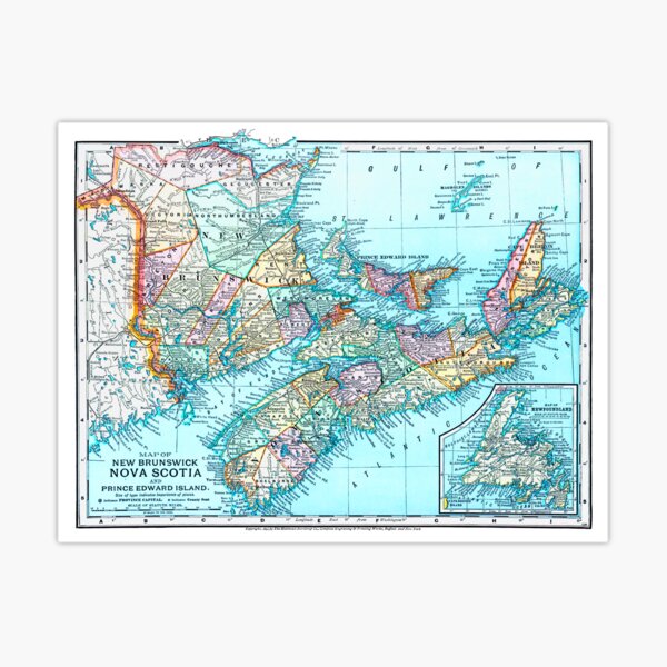 Large Map Of Nova Scotia